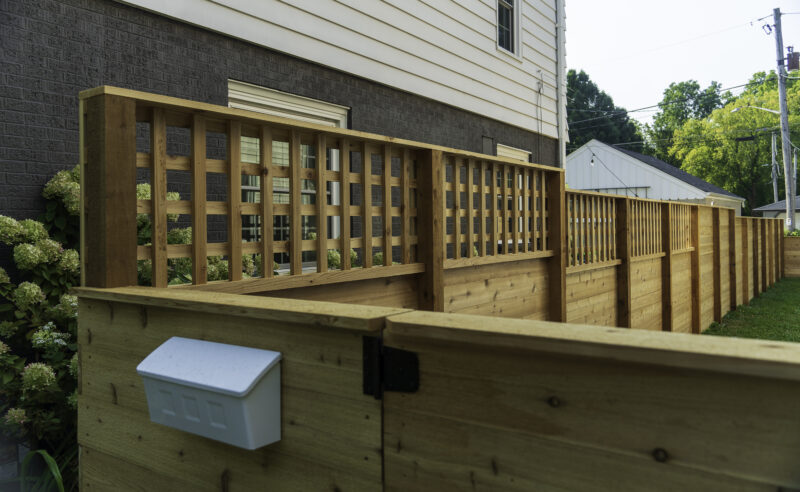 Bayview Horizontal Lattice Privacy Fence Project